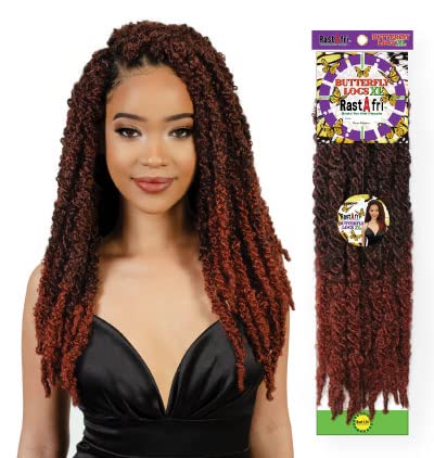 Amazon.com : Rastafri BUTTERFLY LOCS - XL 18" (T1B/27) : Beauty ...