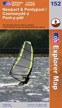 Newport & Pontypool OS Explorer Map 152: Amazon.co.uk: Ordnance Survey ...