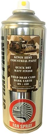 Kings Army Dark Earth Field Drab Camo Bs 450 Military Matt Spray Paint ...