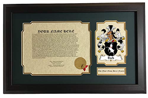 Amazon.com: Bock - Coat of Arms and Last Name History, 14x22 Inches ...