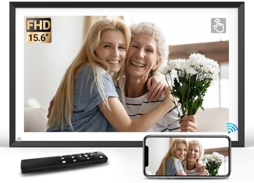 Amazon.com : Large Digital Picture Frame 15.6 Inch 64GB Digital Photo ...