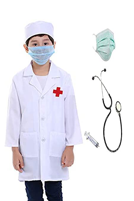 Buy MODERNAZ Doctor coat for kids | Full Sleeves Doctor Coat ...