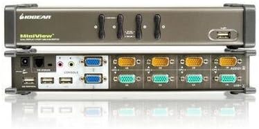 Amazon.com: Iogear Miniview Gcs1744 4-Port Dual View Kvm Switch Prod ...