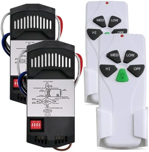 Amazon.com: 53T Universal Ceiling Fan Remote Control Kit 3 Speed Light ...