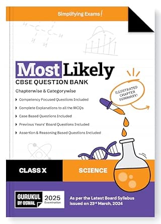 Gurukul By Oswal Science Most Likely CBSE Question Bank for Class 10 ...