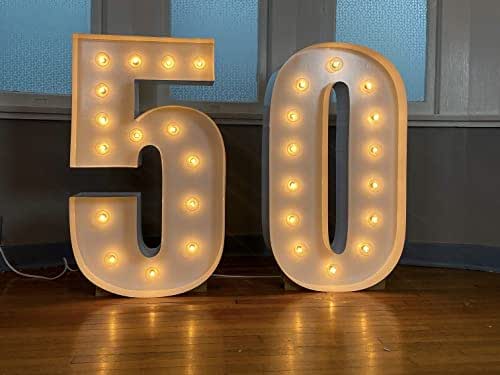 Amazon.com: Large Light Up Numbers | Marquee Numbers | Large light up ...