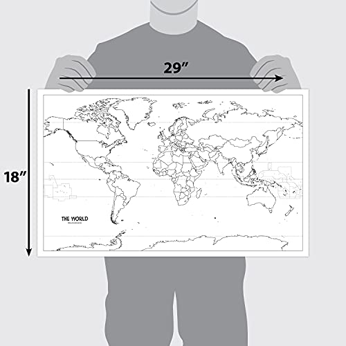 Snapklik.com : Palace Learning 3 Pack - USA & World Map Blank Outline ...