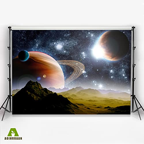 Aoihrraan 3x2m Space Planet Backdrop Galaxy Starry Sky Celestial Night ...