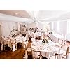 Amazon.com: 6 Panel White Wedding Drapes - 5ft x10ft Sheer Chiffon ...