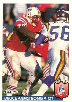 Amazon.com: Bruce Armstrong Football Card (New England Patriots) 1992 ...