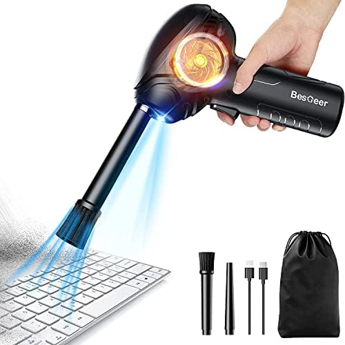 BESGEER Electric Air Duster, Compressed Air Duster with Powerful 3,6000 ...