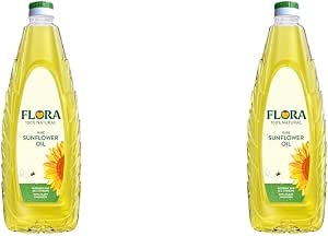 Flora Pure Sunflower Oil with Vitamin E, 1L (Pack of 2) : Amazon.co.uk ...
