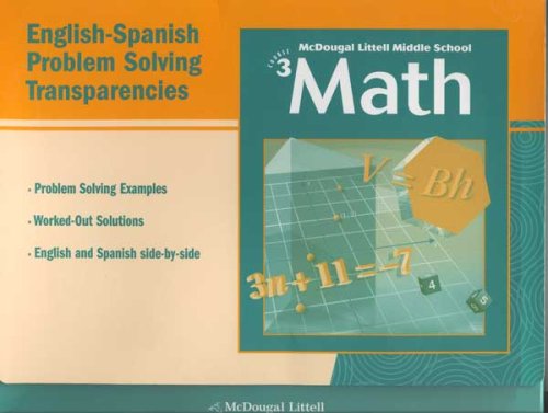 McDougal Littell Middle School Math, Course 3: Problem Solving ...