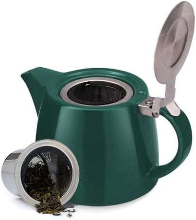 London Pottery 73280 Farmhouse Loose Leaf Teapot with Infuser, Ceramic ...