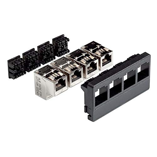 LexCom Home S-ONE Patch Panel with 4 RJ45 Cat6 Shielded – BigaMart