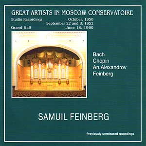Bach, Chopin, An.Alexandrov, Feinberg - Samuil Feinberg - Amazon.com Music