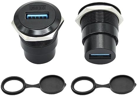 Amazon.com: QIANRENON USB3.0 Rectangular Panel Adapter 5Gbps USB3.0 ...