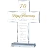 Amazon.com: YWHL 70th Wedding Anniversary Cross Gifts for Couple, 70 ...