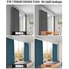 Amazon.com: Blazea Wall Mount Curtain Track Box, Custom Length Curtain ...