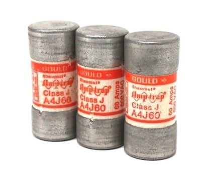 3 NEW GOULD SHAWMUT A4J60 FUSES CLASS J: Amazon.com: Tools & Home ...