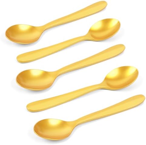 Amazon.com: Zonbaizey 6.7" Gold Plastic Spoons Heavy Duty - Heat ...