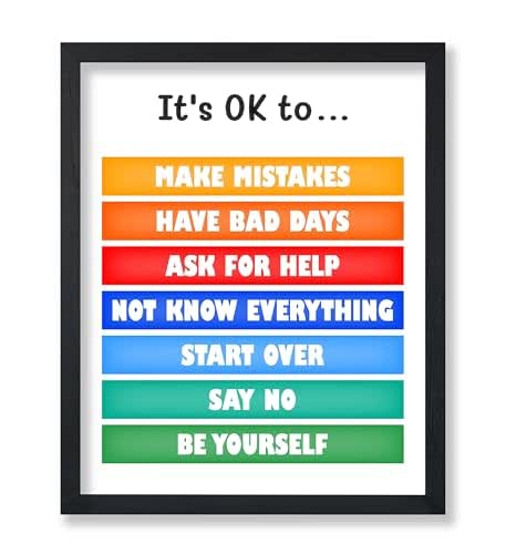 Amazon.com: Monem Art It's Ok To Make Mistakes Poster - Art Print ...
