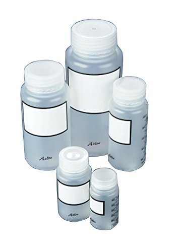 Azlon BWP0500PGRAD Wide Mouth Bottle, Polypropylene, 500 mL Graduated ...