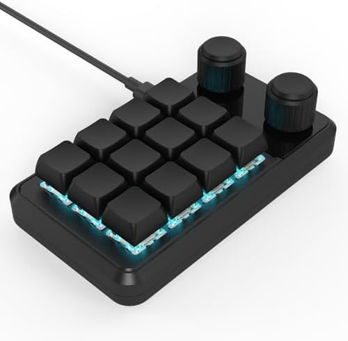 Amazon.co.jp: SIKAI CASE Macro Keyboard, Wired Connection, 1 Layer, 12 ...