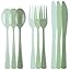 Amazon.com: Kochorie 300 Pieces Pastel Plastic Silverware Heavy Duty ...