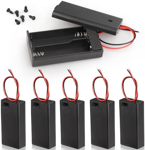 Amazon.com: VWEICYY 6PCS 2 x 1.5V AA Battery Holder Enclosures with ...