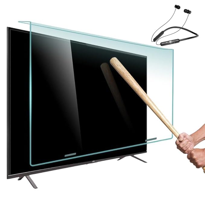 PRIME Protector 55-Inch TV Screen Protector - Tempered Glass Guard, 9H ...