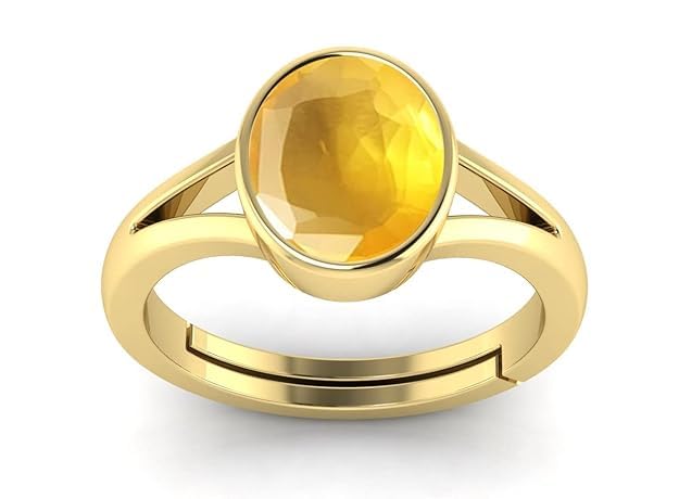 Buy TODANI JEMS 3.25 To 15.25 Ratti Yellow Sapphire Stone Original ...