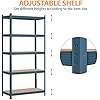 Amazon.com: Topeakmart 5-Tier Utility Shelves, Metal Storage Shelves ...