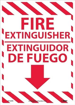ACCUFORM NMC FIRE Extinguisher, Bilingual, (M739PB): Amazon.com ...