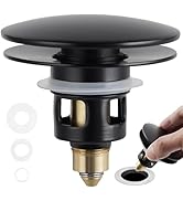 Hygie Rinse Bathroom Sink Stopper with Overflow, for Standard 1 3/4 ...