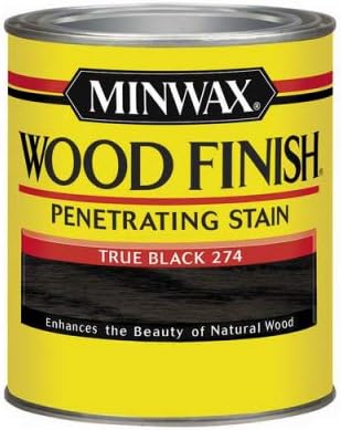 Minwax Semi-Transparent True Black Oil-Based Wood Stain 1 qt. - Amazon.com