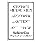 Custom Outdoor Metal Sign - 12 x 8 Personalized Aluminum Rust-Proof ...