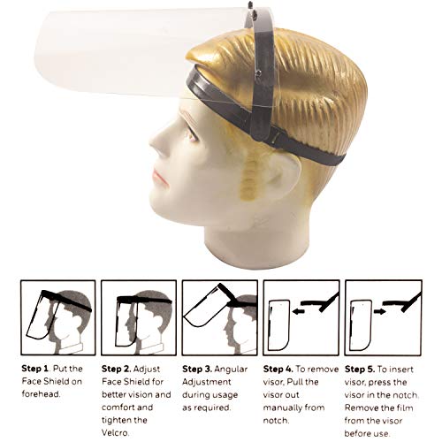 Honeywell Universal Transparent Safety Polyethylene Face Shield for ...