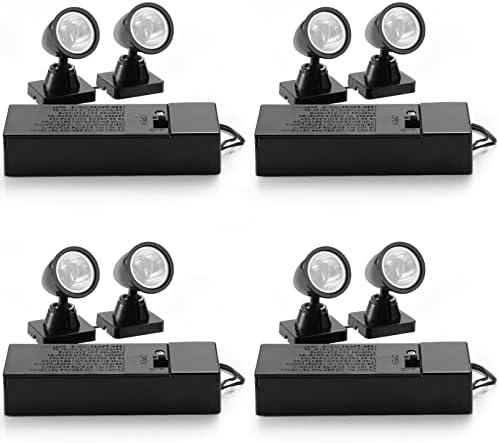 4 Pack Mini Spot Lights Indoor LED Spotlights Mini Display Lights ...