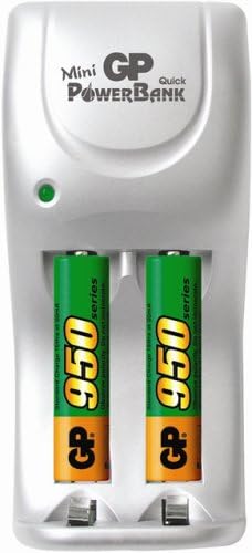 GP Powerbank Mini Quick Charger incl. 2 x 950mAH Batteries: Amazon.co ...