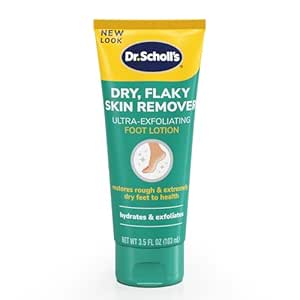 Amazon.com: Dr Scholl's Dry, Flaky Skin Remover Ultra Exfoliating Foot Lotion Cream, 3.5 oz ...