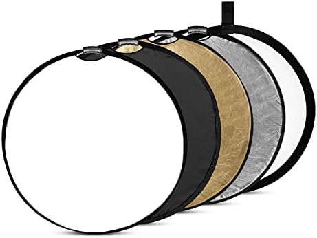 NEEWER 22"/56cm Light Reflector with Handle Grip with 3/8" Thread, 5 in ...