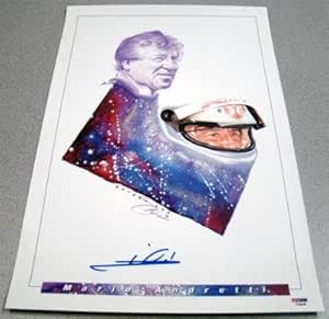 Amazon.com: Mario Andretti Hand Signed 12x18 Art Print~auto~psa Dna ...