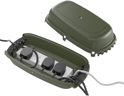 Christmas Concepts® Large Green Weather Proof Box - Outdoor Plug Box ...