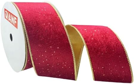 Amazon.com: Emerald Green Metallic Wired Ribbon 2-1/2 inch x Continuous ...