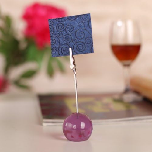Amazon.com: Ball Wire Memo Holder Paper Note Clip - Purple : Electronics