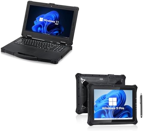 Amazon.com : MUNBYN 15.6" Rugged Laptop Windows 11 Pro, Heavy Duty ...