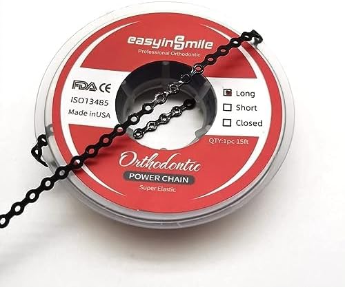 Amazon.com : Dental Orthodontic Ultra Elastic Rubber Power Chain Braces ...