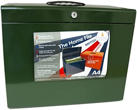 Cathedral Metal A4 File Box - Blue Home : Amazon.co.uk: Stationery ...