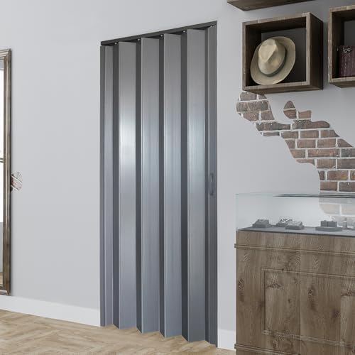 NeatiEase Accordion Door 60x80, Portable Interior PVC Folding Door ...